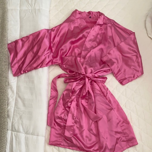 Intimates & Sleepwear | Hot Pink Silk Robe | Poshmark